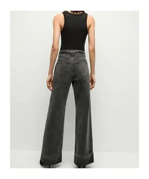 Veronica Beard High-rise Wide-leg Jeans
