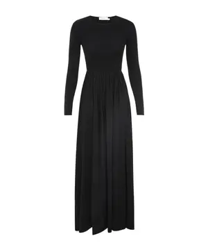 Zimmermann Long-sleeved Maxi Dress With Pleated Skirt