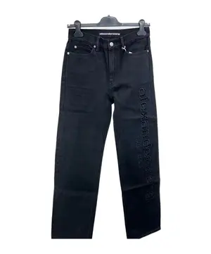 Alexander Wang Embroidered Logo Casual Pants