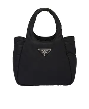 Prada Logo-plaque Top Handle Bag - Black