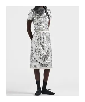 Prada Embroidered Sequin Top