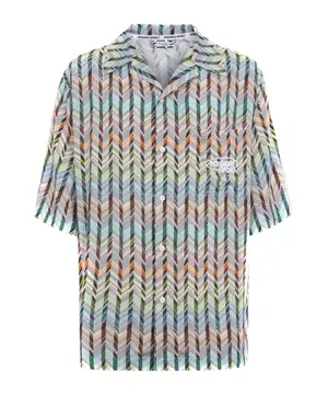 Missoni Chevron-print Twill Shirt