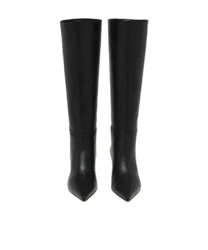 GIANVITO ROSSI 55mm Joyce Pointed Toe Boots - Black