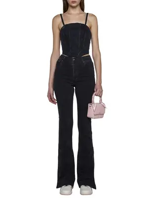 Amiri Denim Corset Bustier