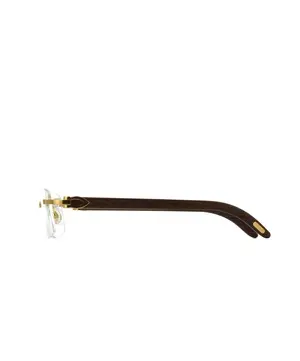 Cartier Rimless Rectangular Frame Eyeglasses - White