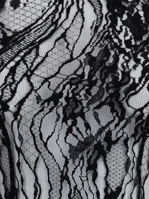 Balmain Long-sleeved Lace High-neck Bodysuit