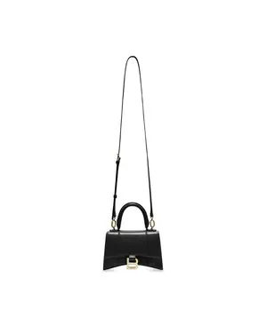 Balenciaga Hourglass Xs Top Handle Bag - Black