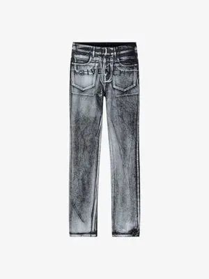 Givenchy Straight Fit Painted Denim Jeans