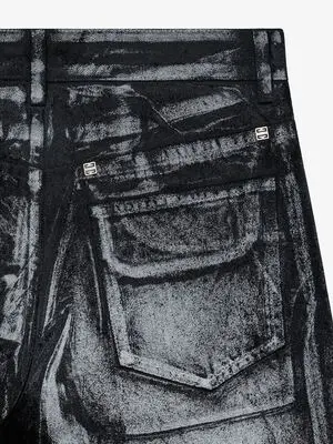 Givenchy Straight Fit Painted Denim Jeans