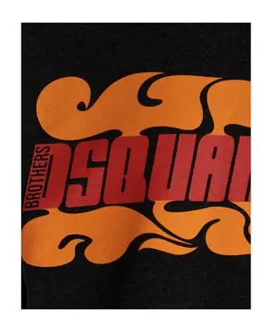 Dsquared2 Logo Printed Drawstring Hoodie