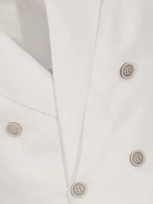 Eleventy Double-breasted Suit - White