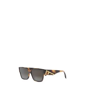 Fendi Rectangular Frame Sunglasses - Black