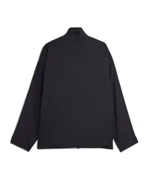 Y3 Rayon Twill Zipped Coat