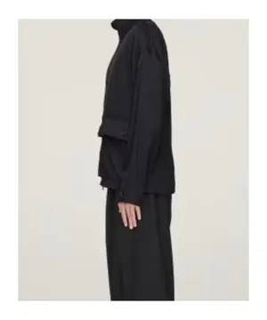 Y3 Rayon Twill Zipped Coat