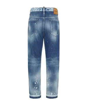 Dsquared2 Distressed Straight-leg Jeans