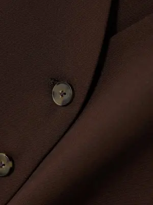 Loulou De Saison Teora Stretch-wool Vest - Brown