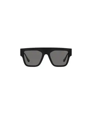 Versace Logo Embossed Square Frame Sunglasses