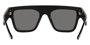 Versace Logo Embossed Square Frame Sunglasses