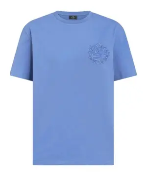 Etro Pegaso Embroidered Cotton T-shirt
