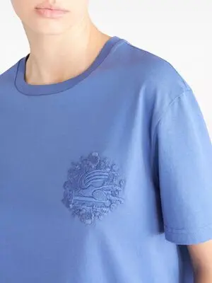 Etro Pegaso Embroidered Cotton T-shirt