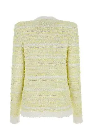 Balmain V-neck Textured Cardigan