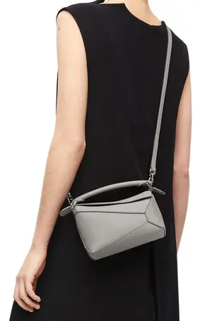 Loewe Mini Puzzle Bag - Gray