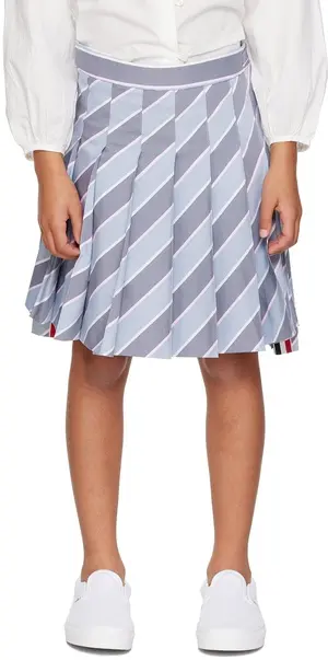 Thom Browne Pleated Stripe Skirt
