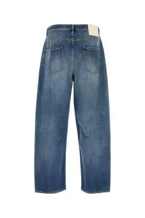 Valentino Garavani Cropped Jeans With Vlogo Patch