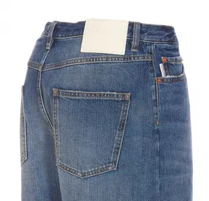 Valentino Garavani Cropped Jeans With Vlogo Patch