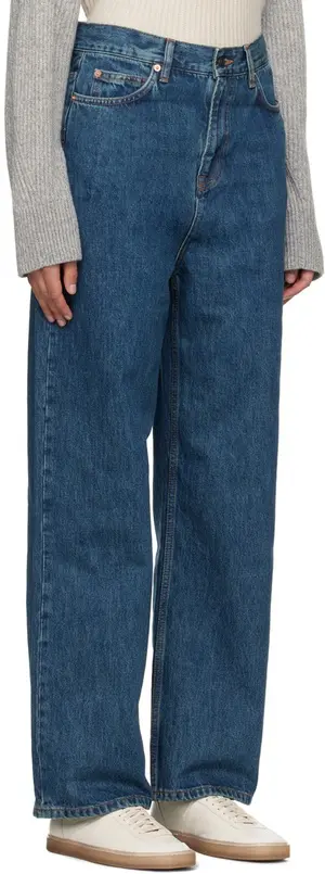 Wardrobe.NYC Denim Low-rise Jeans - Indigo