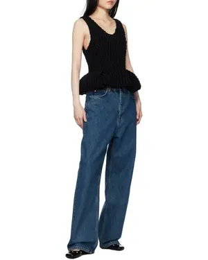 Wardrobe.NYC Denim Low-rise Jeans - Indigo