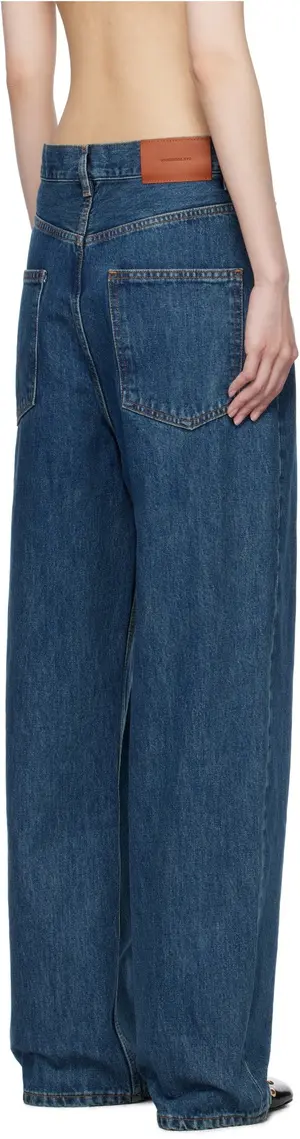 Wardrobe.NYC Denim Low-rise Jeans - Indigo