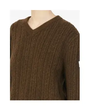 MAISON MARGIELA V-neck Ribbed Sweater