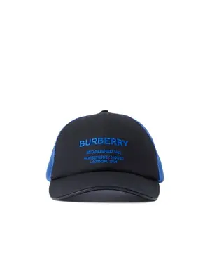 Burberry Horseferry Motif Baseball Cap - Black