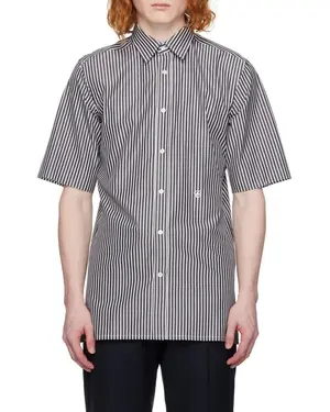 MAISON MARGIELA C-striped Short-sleeved Shirt