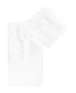 Monnalisa Ruffled Off-the-shoulder T-shirt