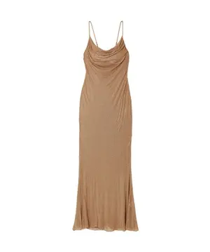 Retrofete Shilo Crystal-embellished Mesh Maxi Dress