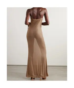 Retrofete Shilo Crystal-embellished Mesh Maxi Dress
