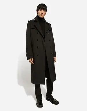 Dolce & Gabbana Belted Double-breasted Trench Coat