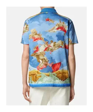 Versace Pattern-printed Polo Shirt