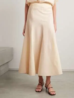 Khaite Lenno Midi Skirt