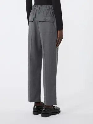Max Mara Wool Flannel Trousers