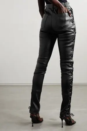 Magda Butrym Lace-up Leather Leggings