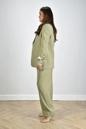 Ami Single-breasted Textured Blazer - Green
