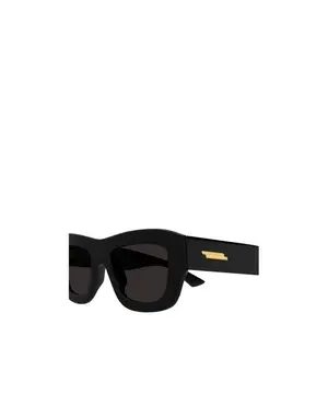 Bottega Veneta Rectangular Frame Sunglasses - Black