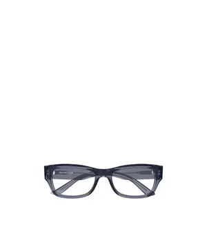 Balenciaga Rectangle Frame Glasses - Transparent Grey