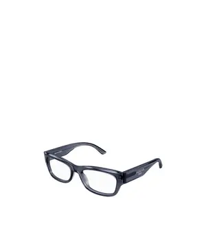 Balenciaga Rectangle Frame Glasses - Transparent Grey