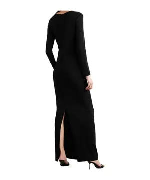 NILI LOTAN Tavi Twist-front Jersey Gown