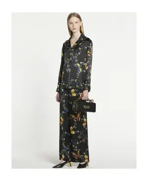 LANVIN Butterfly Print Button-up Shirt