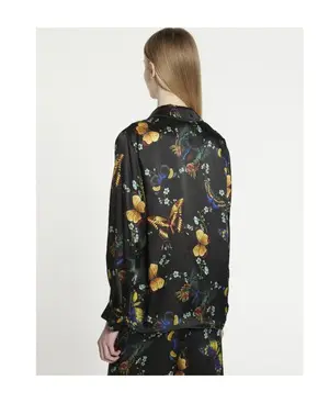 LANVIN Butterfly Print Button-up Shirt